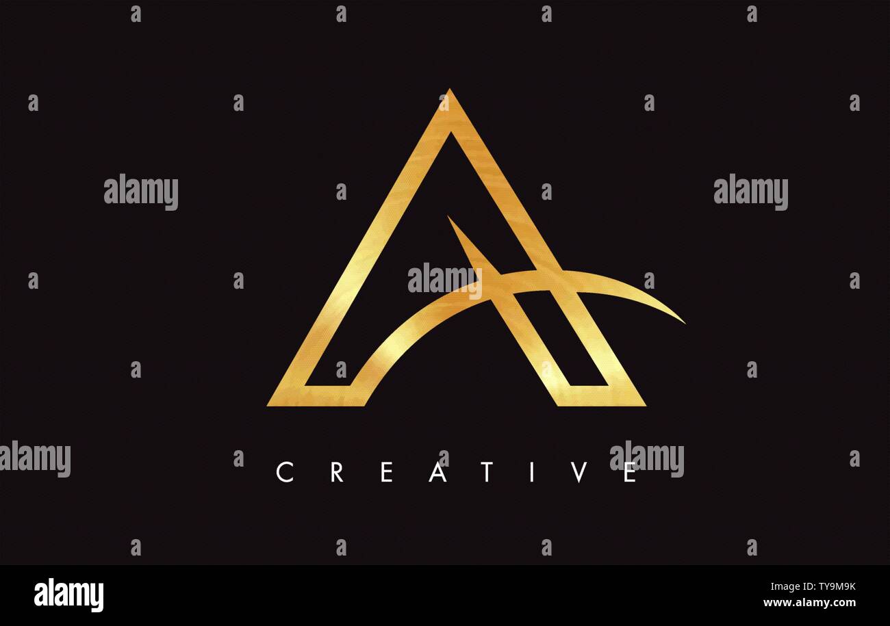A Letter Design Logo. Letter A Icon Logo with Modern Swoosh vector ...