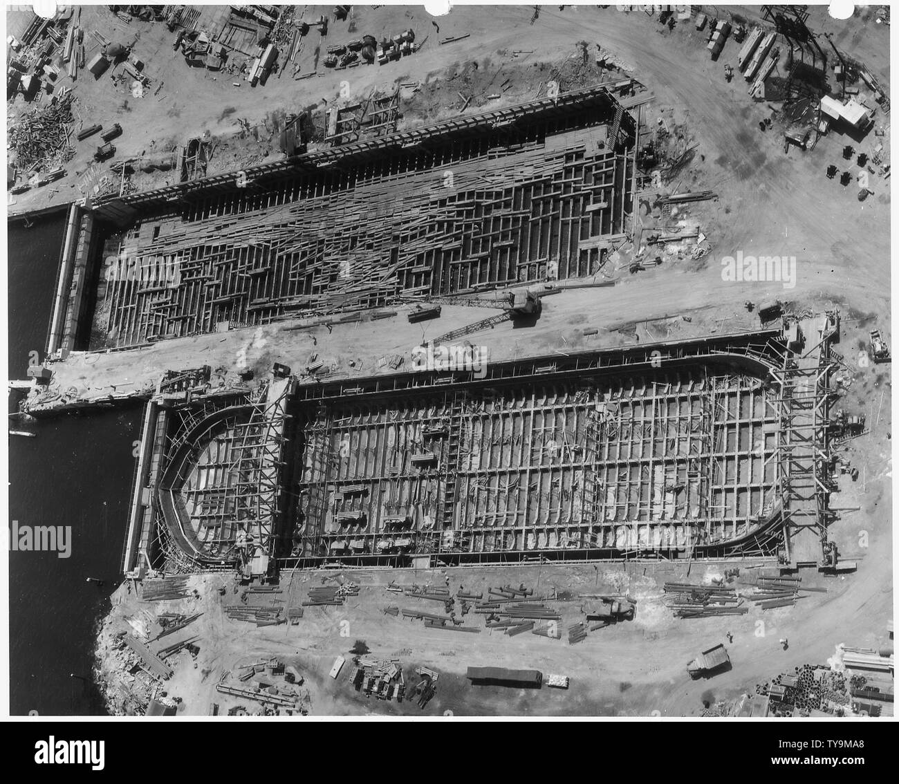 Naval Air Station, San Pedro: June 30, 1945 - NOY-1199 - Aerial View of ...