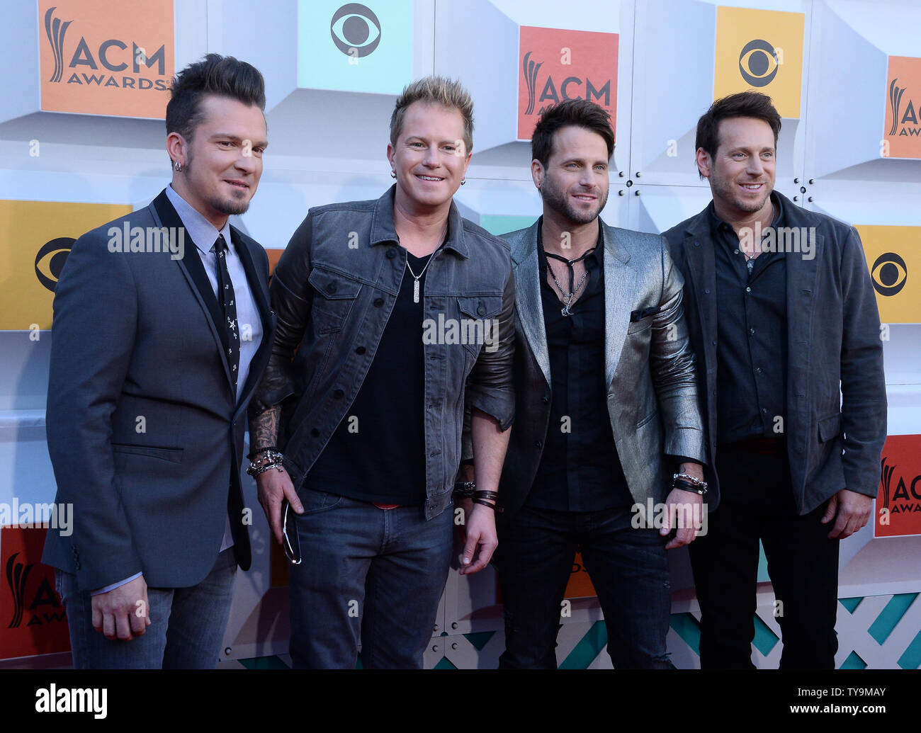 (L-R) Recording artists Josh McSwain, Barry Knox, Matt Thomas and Scott ...