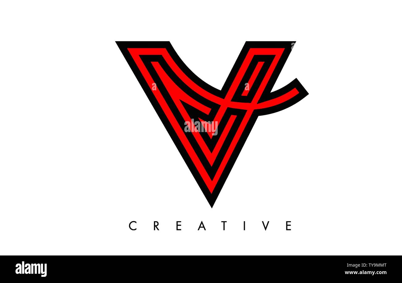 V Letter Design Logo. Letter V Icon Logo with Modern Swoosh vector ...