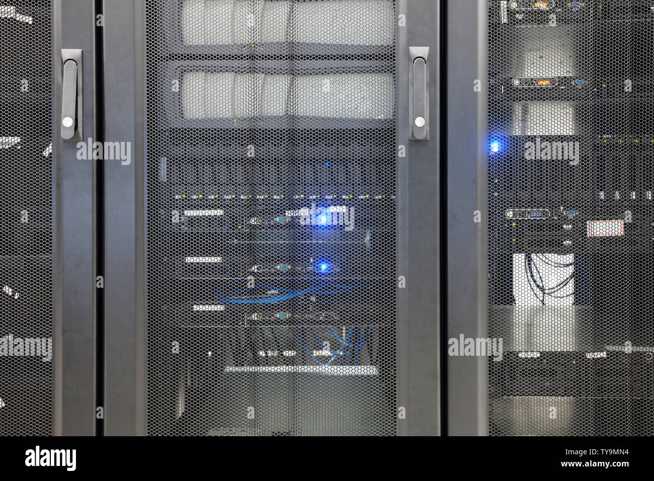 telecommunication server in data center Stock Photo - Alamy