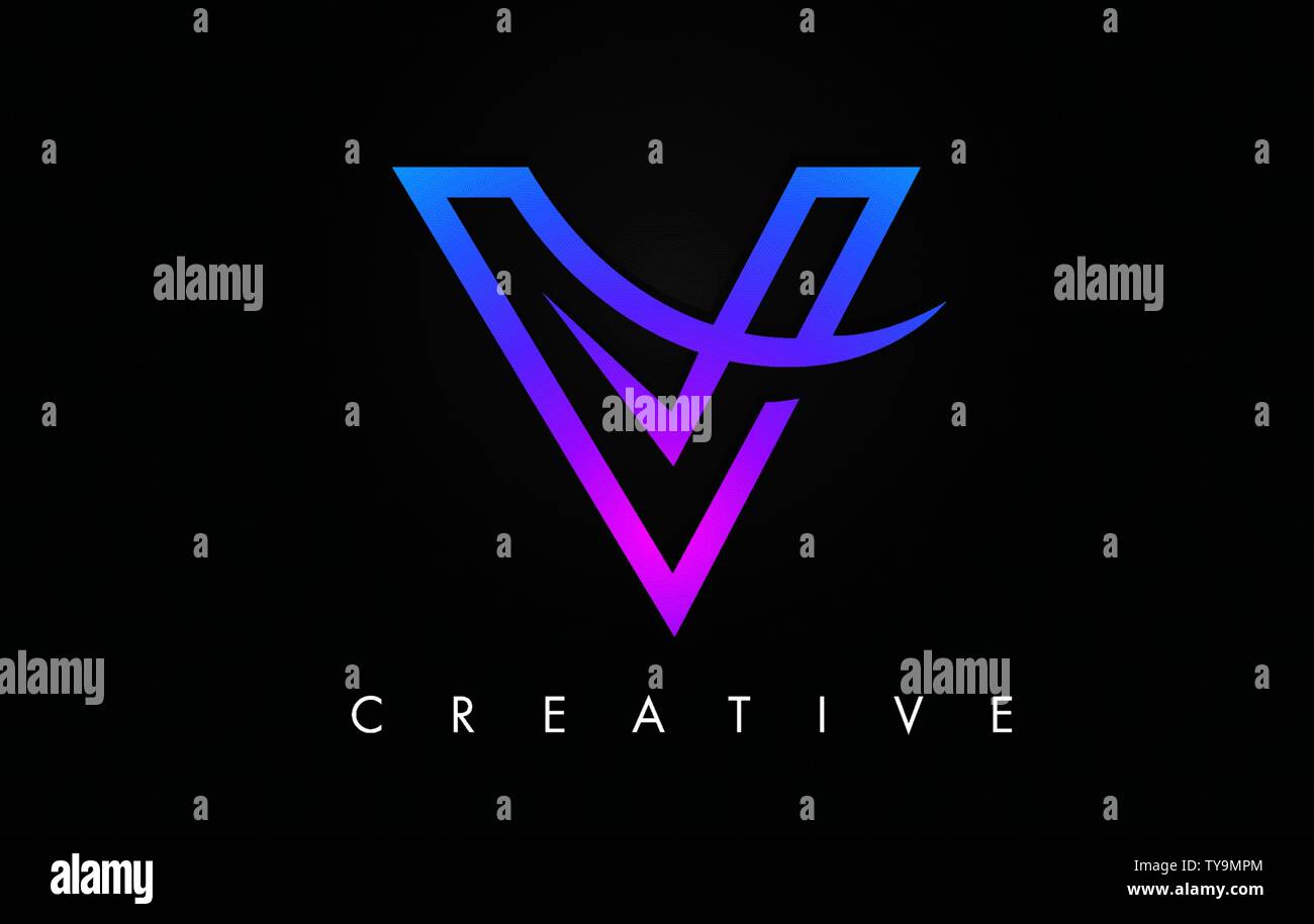 V Letter Design Logo. Letter V Icon Logo with Modern Swoosh vector ...