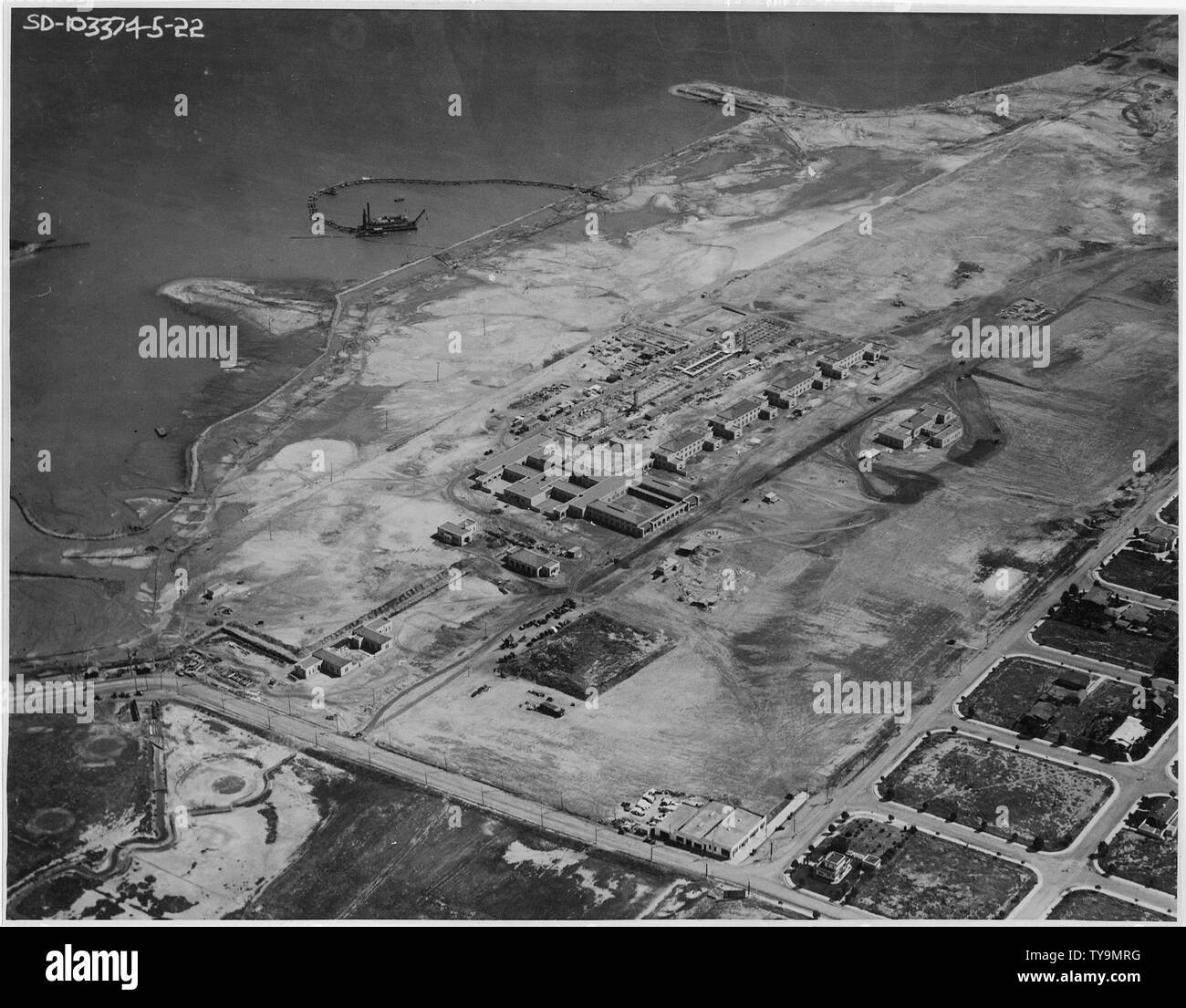 Naval Training Station: Aerial View Showing Development, May 19, 1922 ...