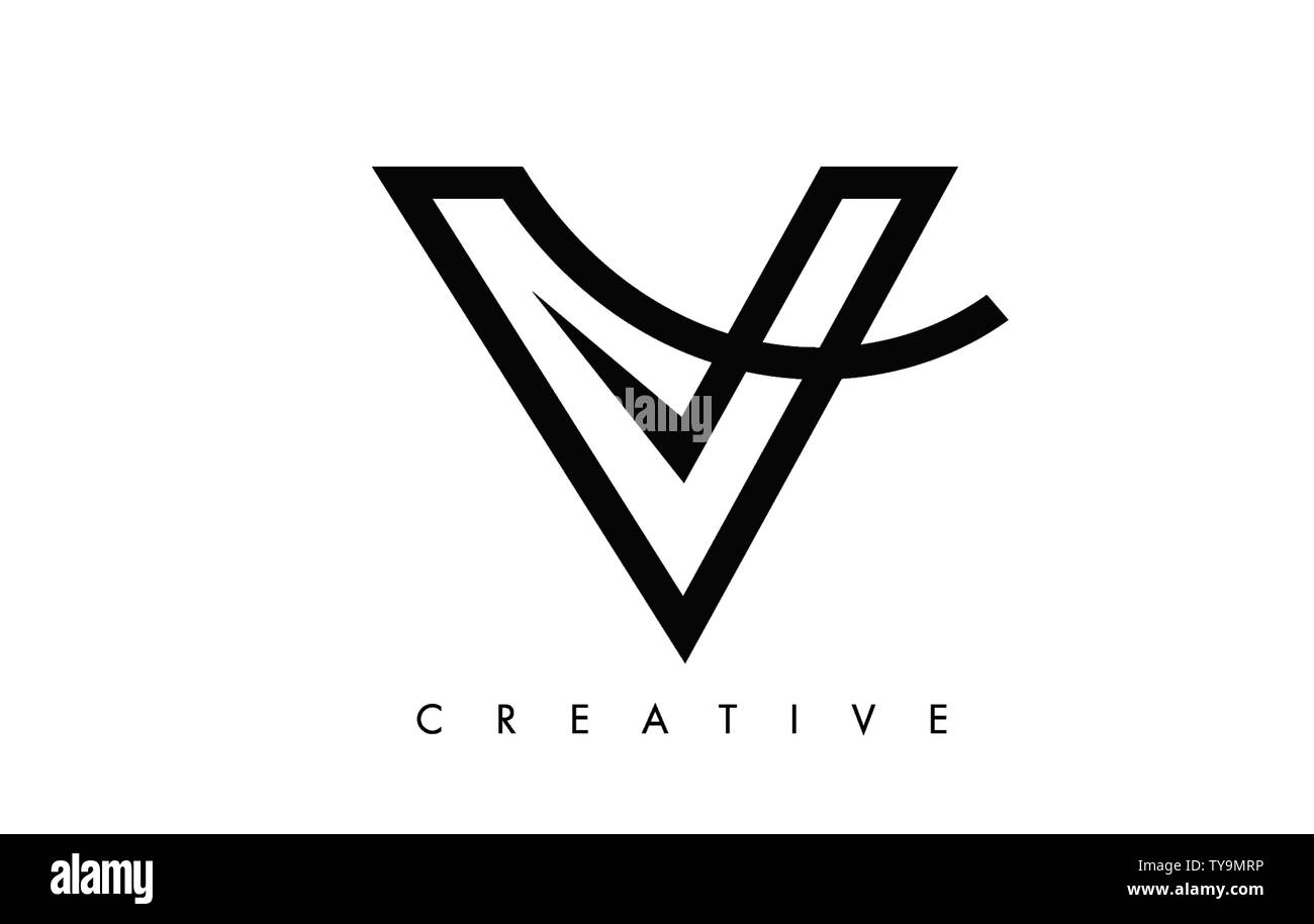 V Letter Design Logo. Letter V Icon Logo with Modern Swoosh vector ...