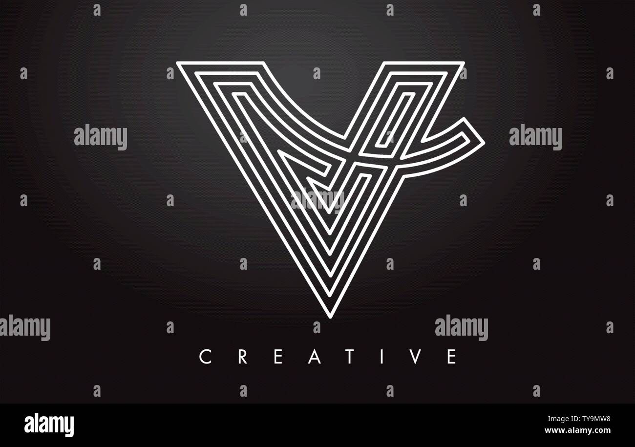 V Letter Design Logo. Letter V Icon Logo with Modern Swoosh vector ...