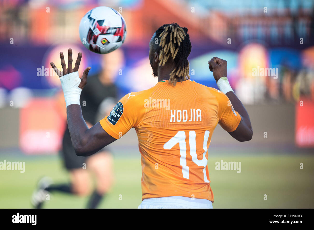 CAIRO, EGYPT - JUNE 24: Jonathan Adjo Kodjia of Cote d'Ivoire during ...
