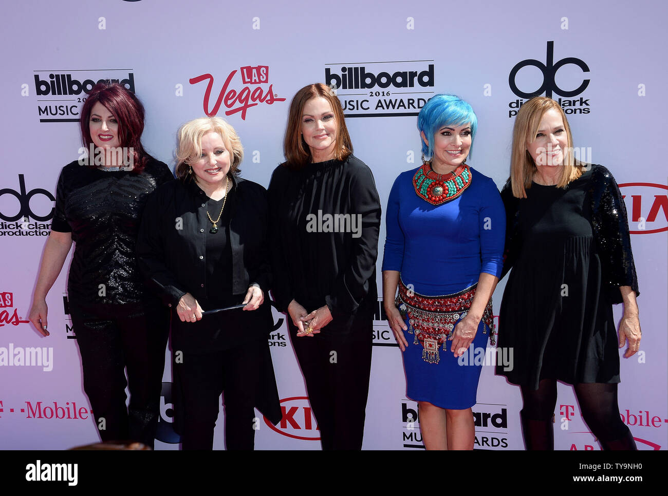 Musicians Abby Travis, Gina Schock, Belinda Carlisle, Jane Wiedlin, and ...