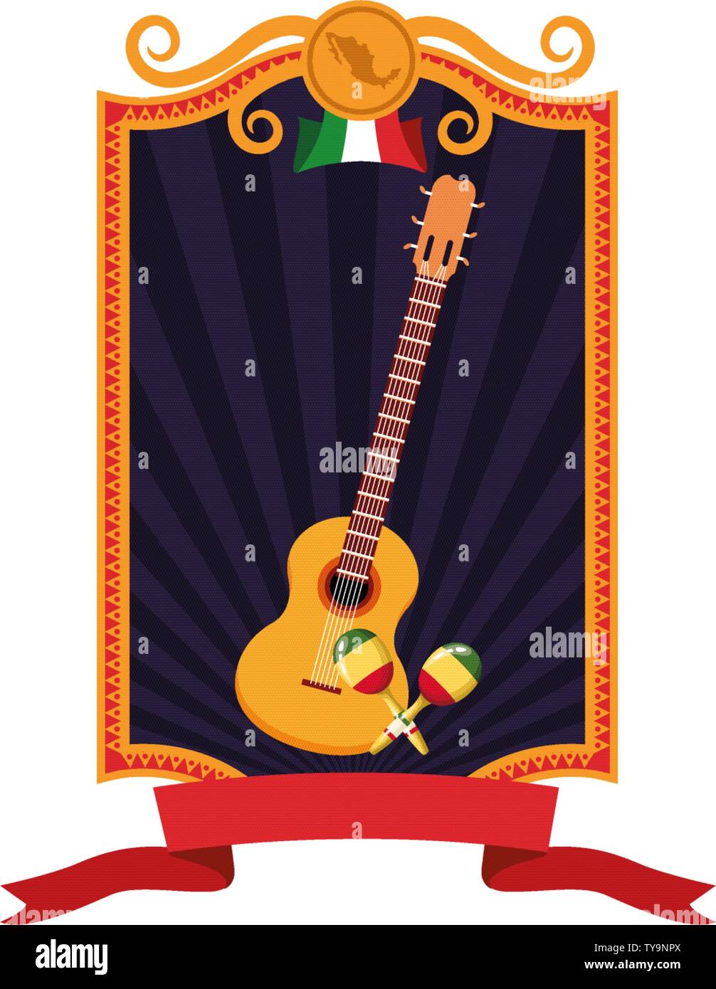 Maracas mexican culture ribbon hi-res stock photography and images - Alamy