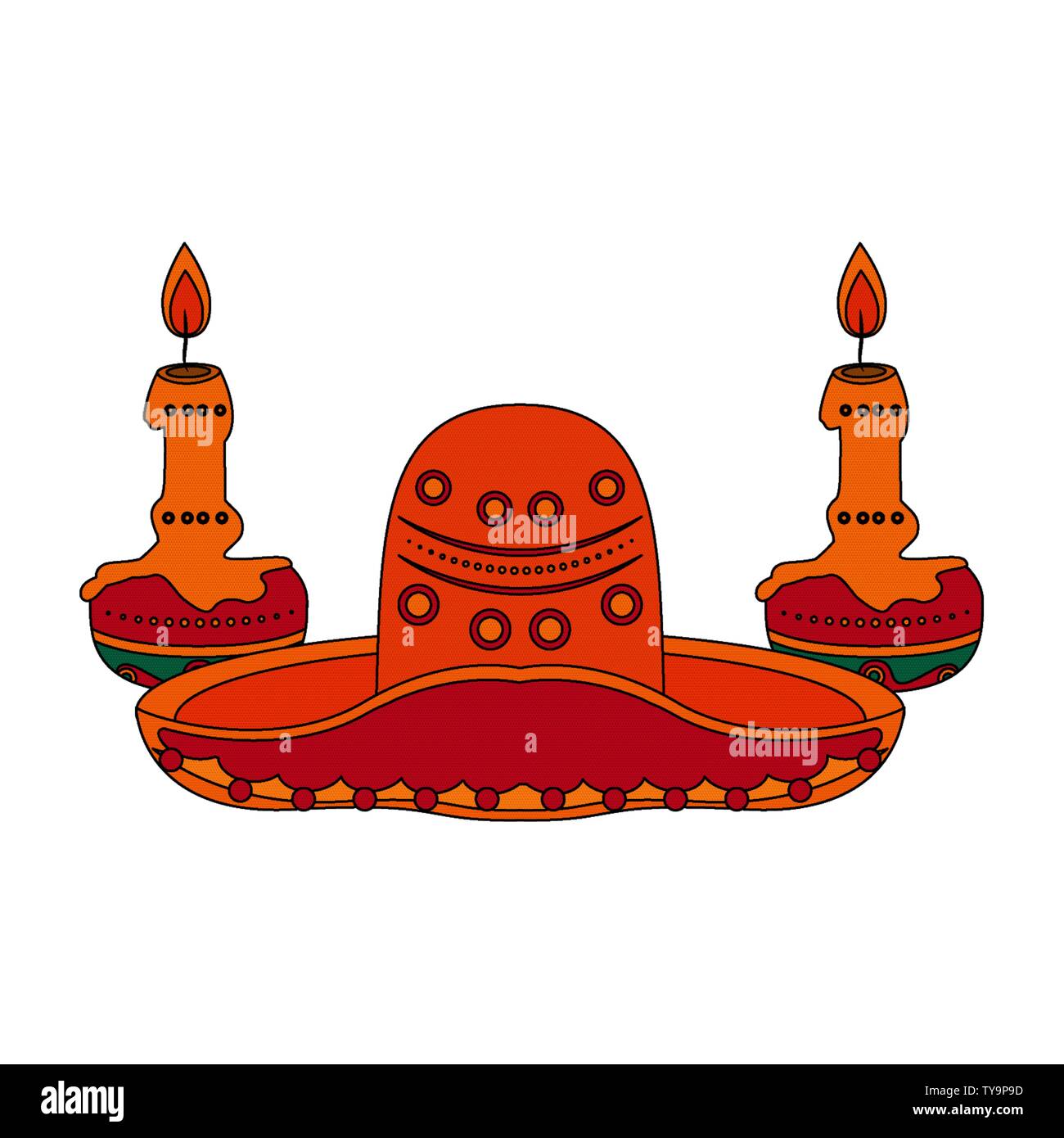 Mexico festival and mexican celebrations cartoons Stock Vector Image ...