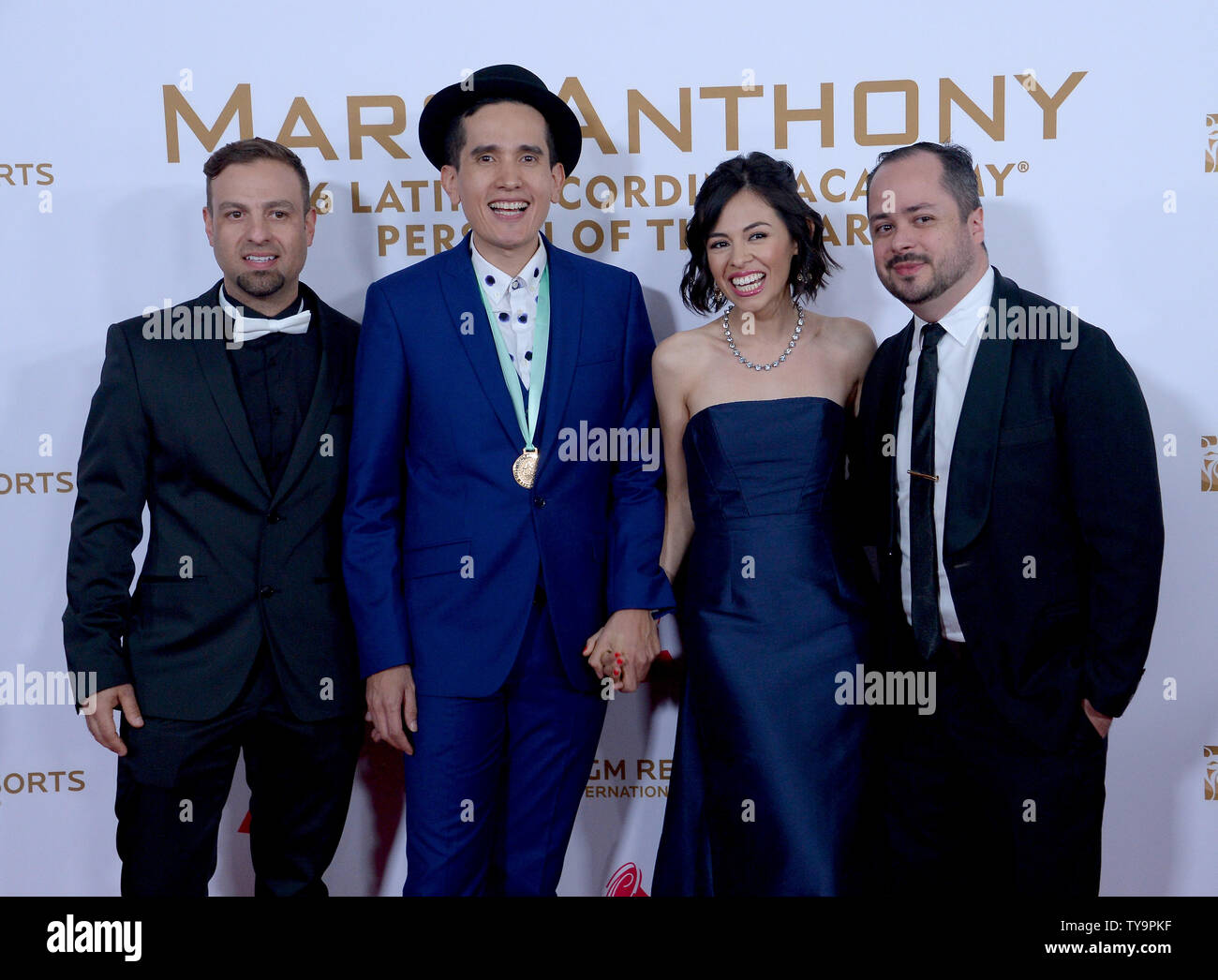 Musical group 123 Andres attend the Latin Grammy Person of the Year ...