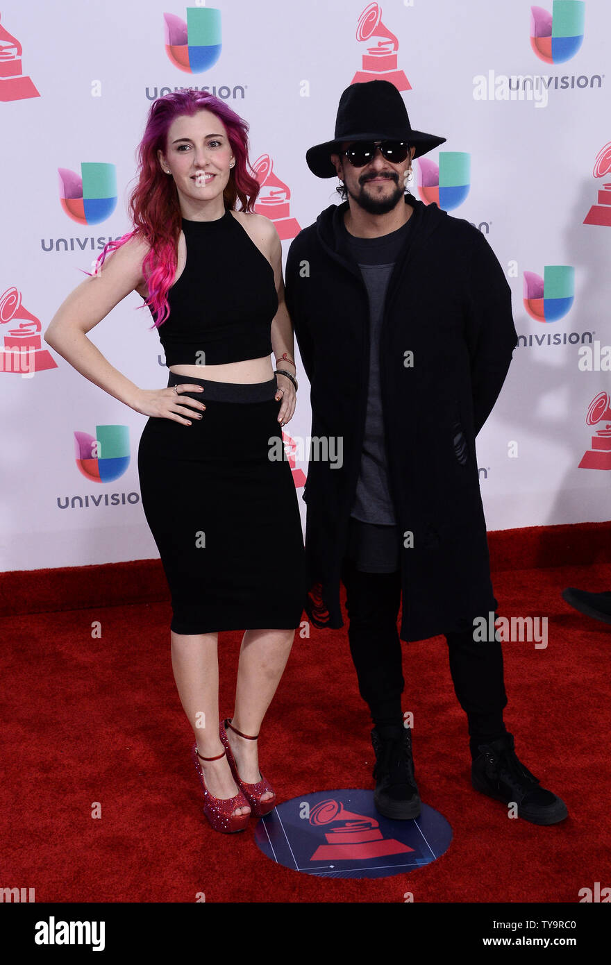 Jotdog arrives on the red carpet for the 17th annual Latin Grammy ...