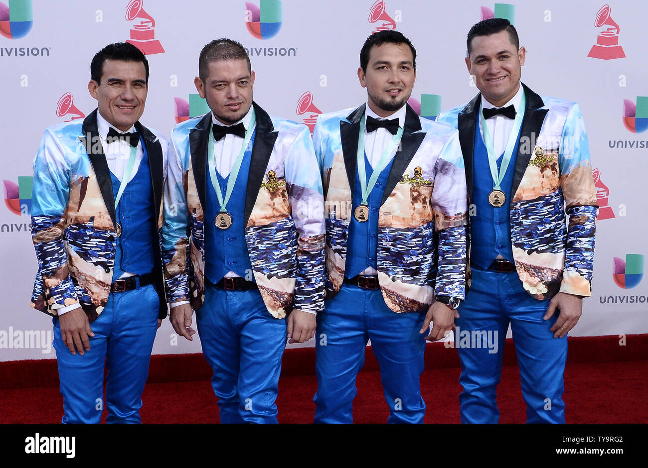 La Septima Banda arrives on the red carpet for the 17th annual Latin ...