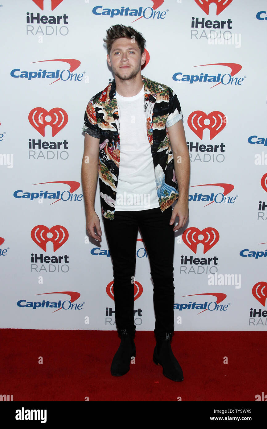British pop singer Niall Horan attends the iHeartRadio Music Festival ...