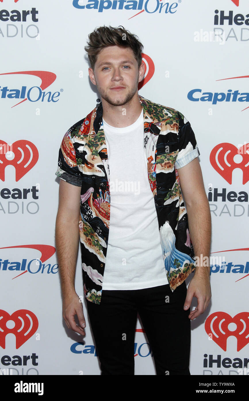 British pop singer Niall Horan attends the iHeartRadio Music Festival ...