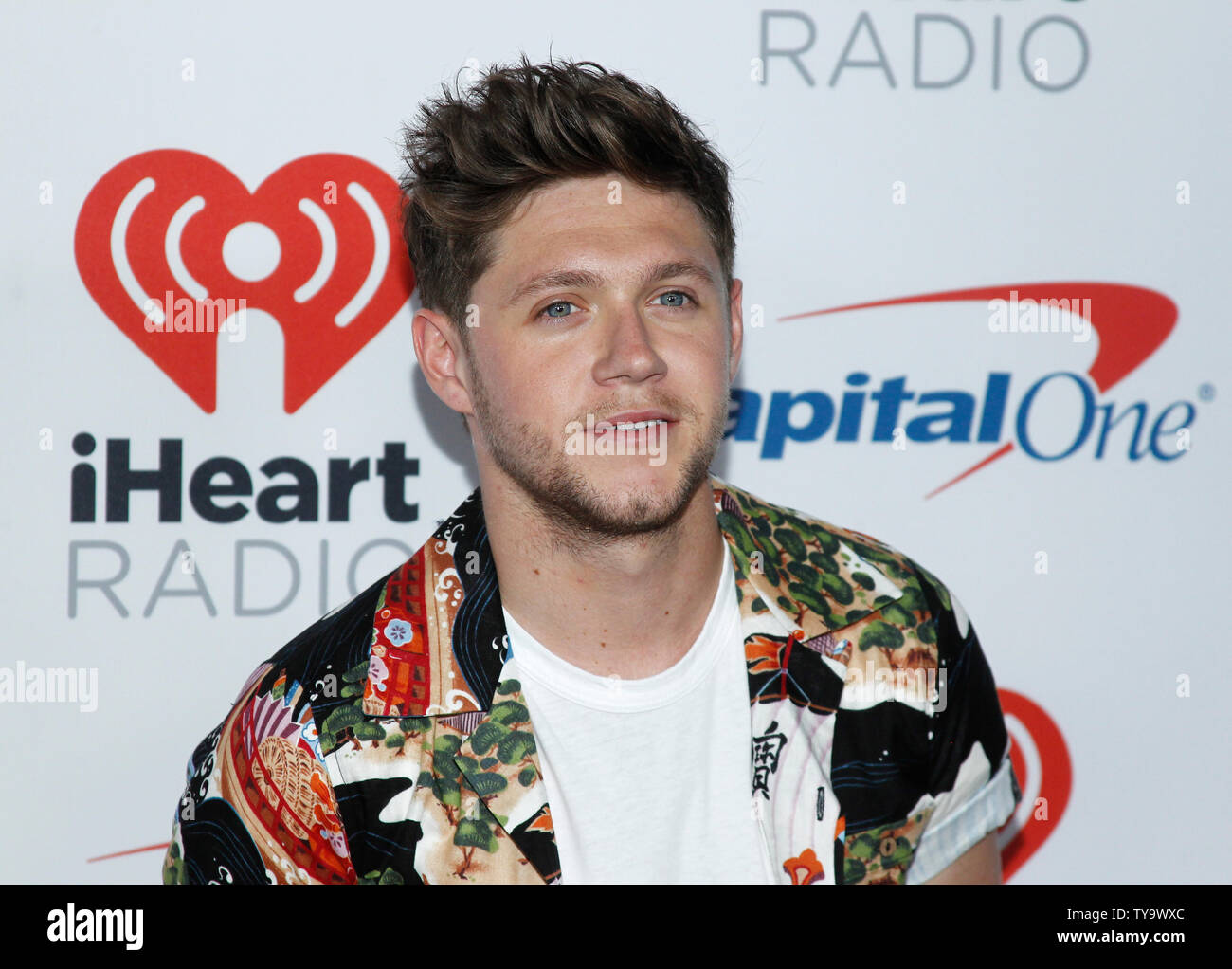 British pop singer Niall Horan attends the iHeartRadio Music Festival ...
