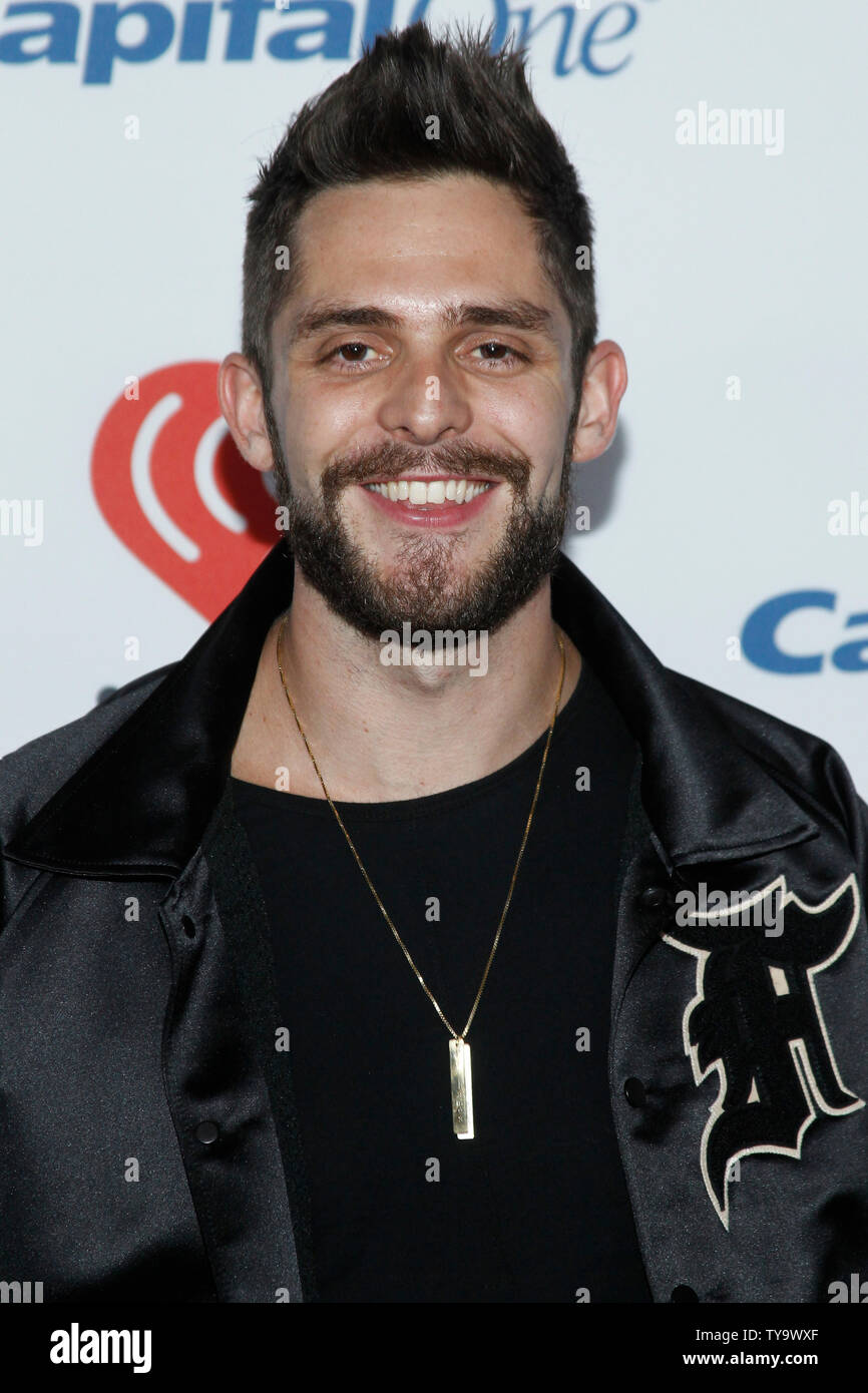 Country singer Thomas Rhett attends the iHeartRadio Music Festival at T ...