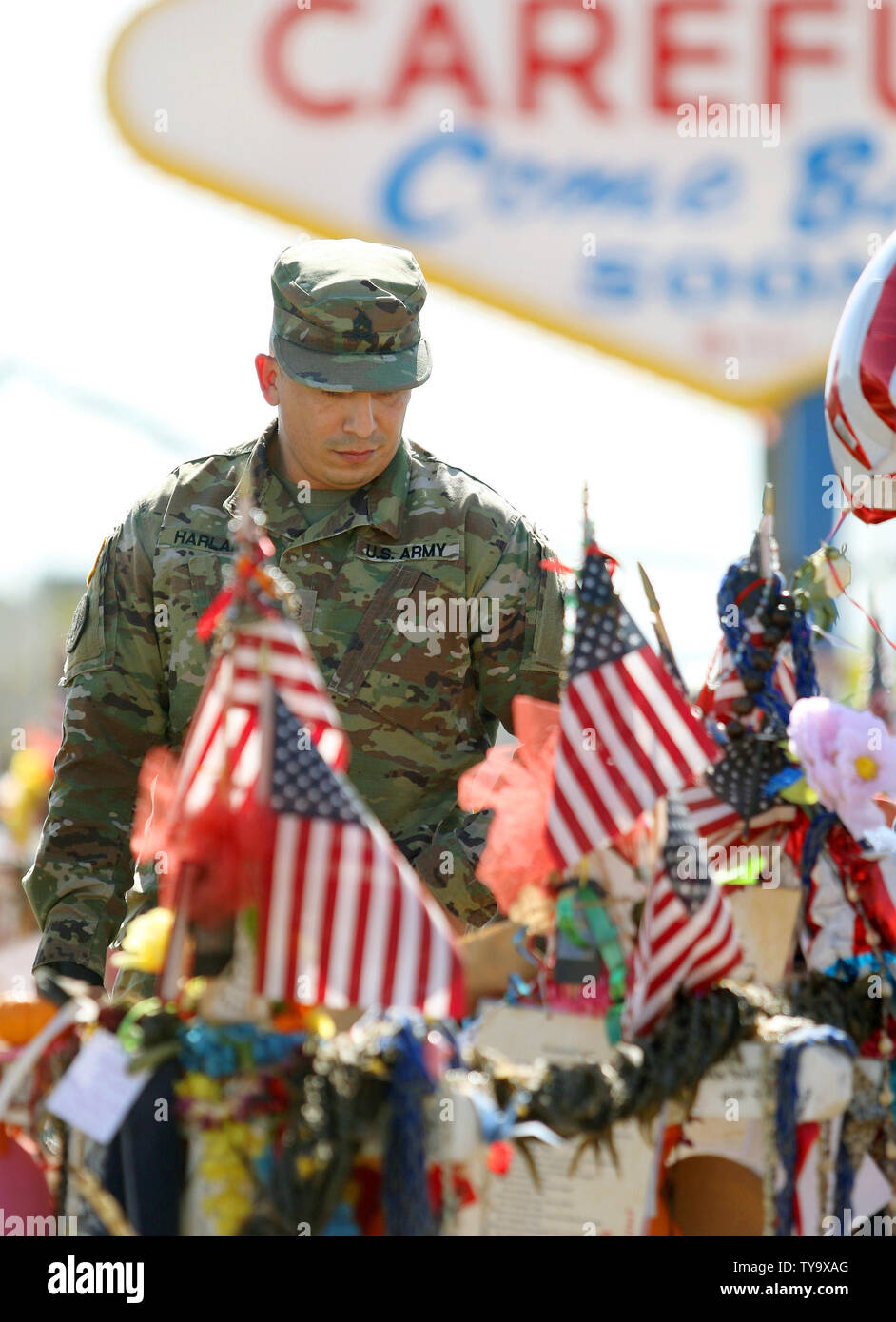Army National Guard member Sergeant 1st Class Larry Harlan pauses in ...