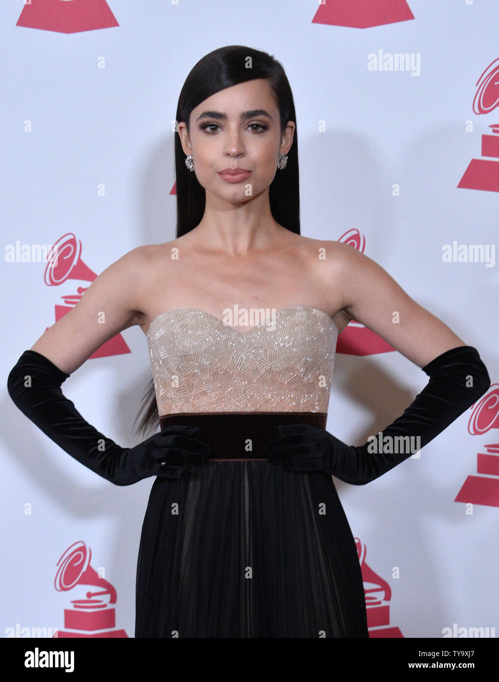 Sofia Carson 2017 Latin Grammy Nevada High Resolution Stock Photography ...