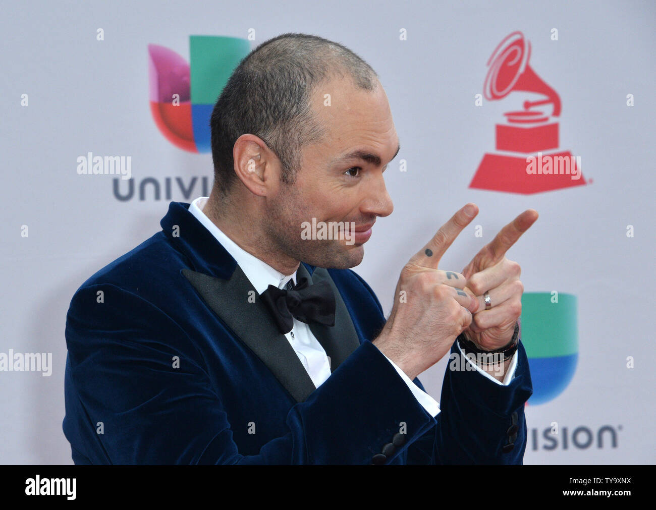 Colombian singer Santiago Cruz arrives on the red carpet for the 18th ...