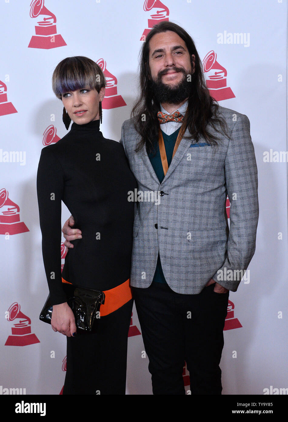 Maria Carrasco (L) and Daniel Etura attend the Latin Grammy Person of ...