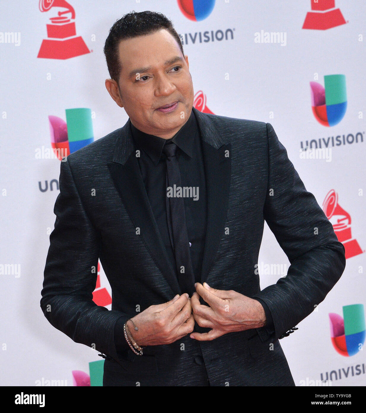 Frank Reyes arrives on the red carpet for the 18th annual Latin Grammy ...