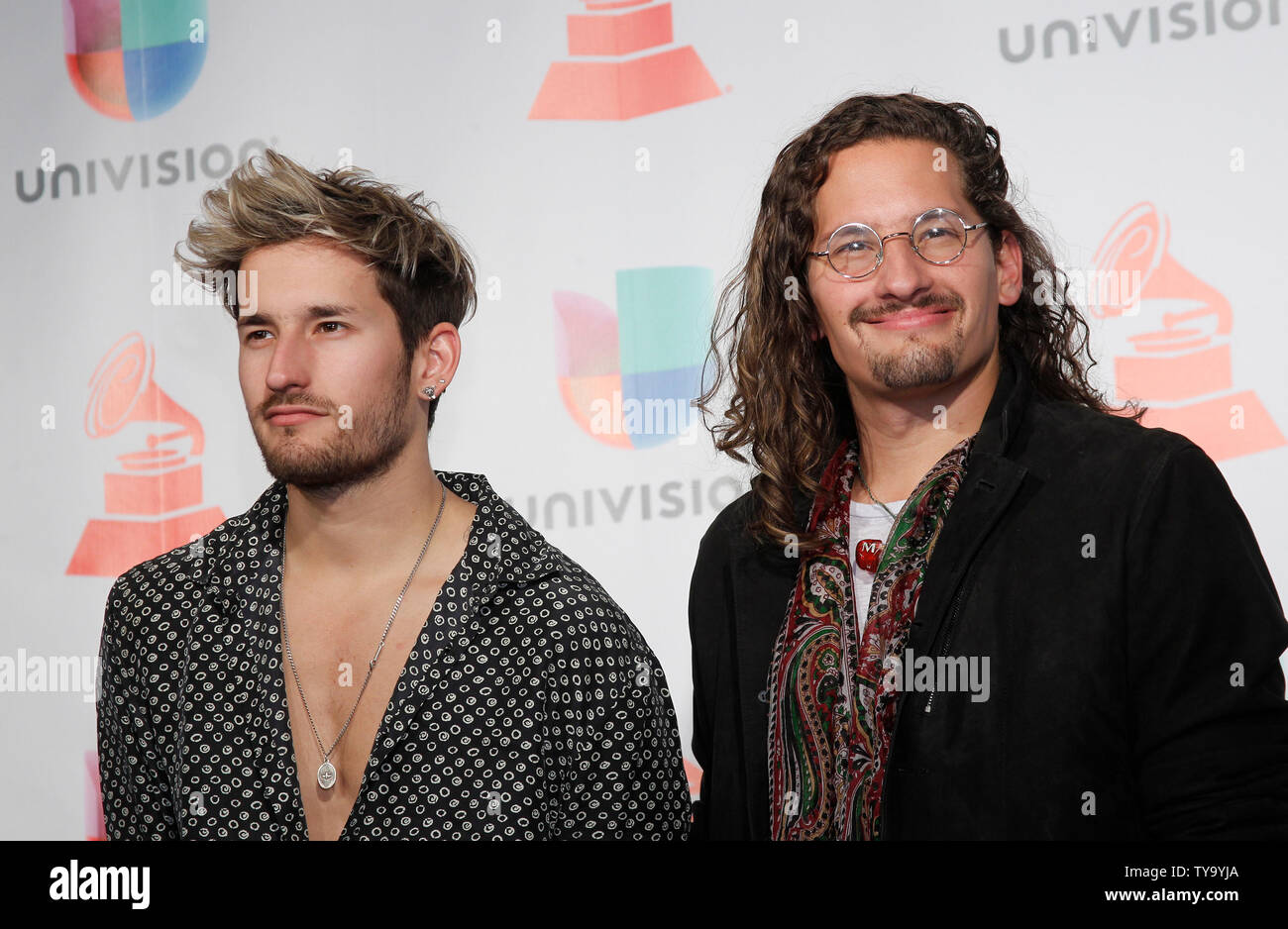 Nominees and performers Mau and Ricky appear backstage during the 18th ...