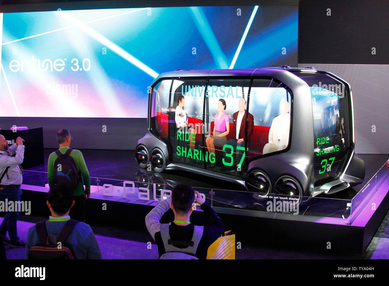 Toyota's E-Palette Concept Vehicle that was unveiled during the 2018 International CES, at the ...