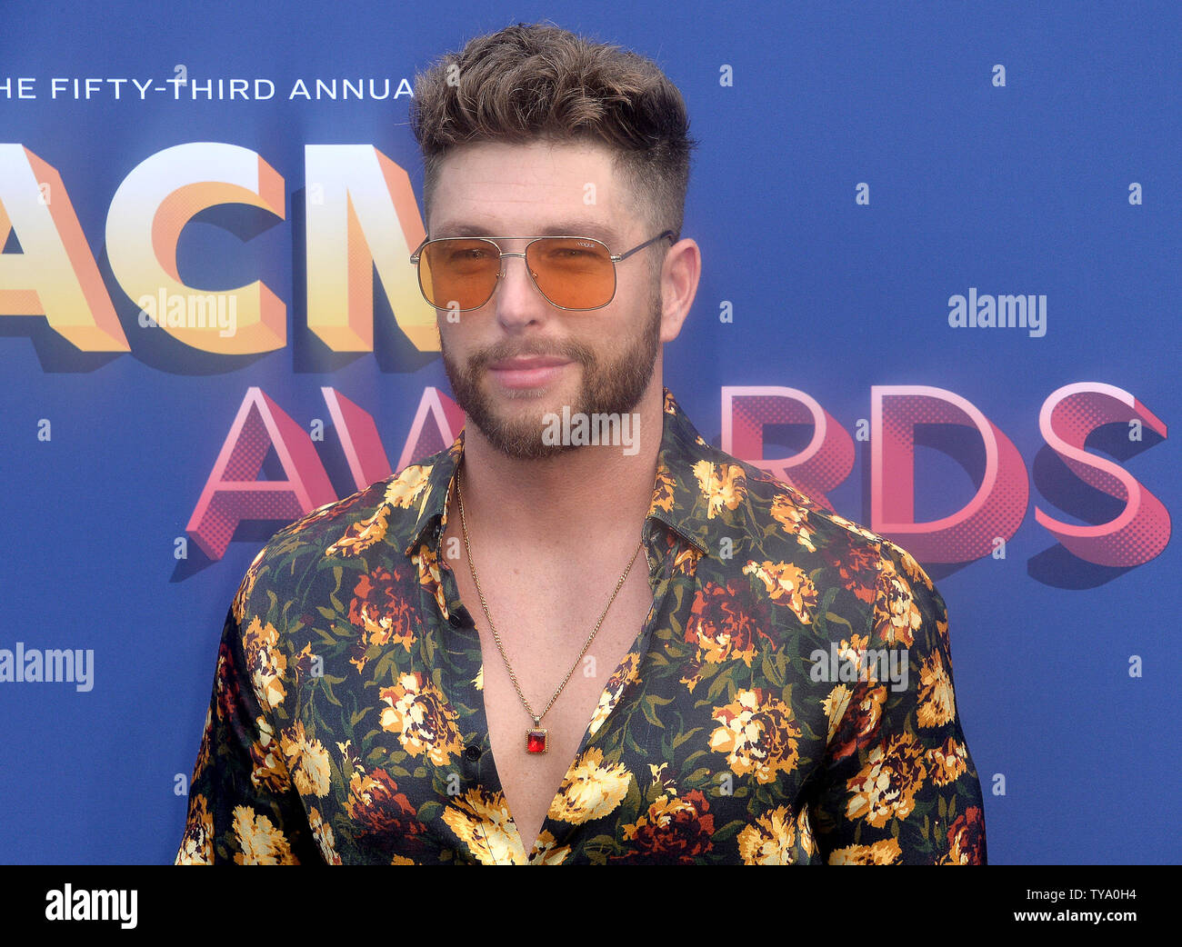 Singer Chris Lane attends the 53rd annual Academy of Country Music ...