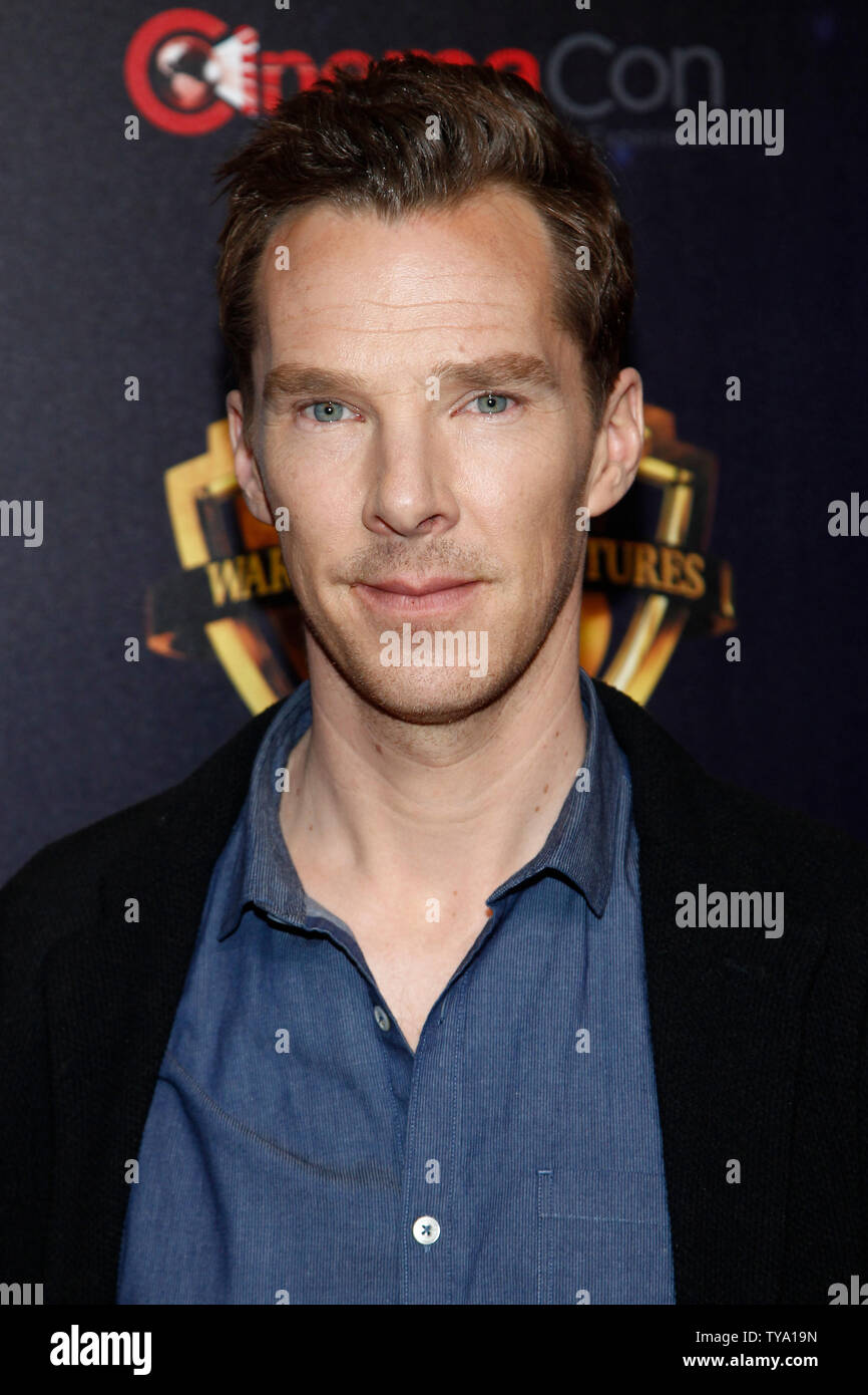 British actor Benedict Cumberbatch arrives for the CinemaCon 2018 ...