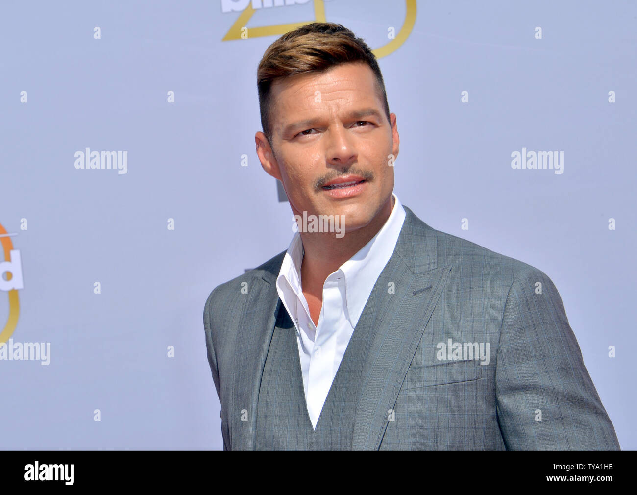 Singer Ricky Martin attends the 2018 Billboard Latin Music Awards at ...