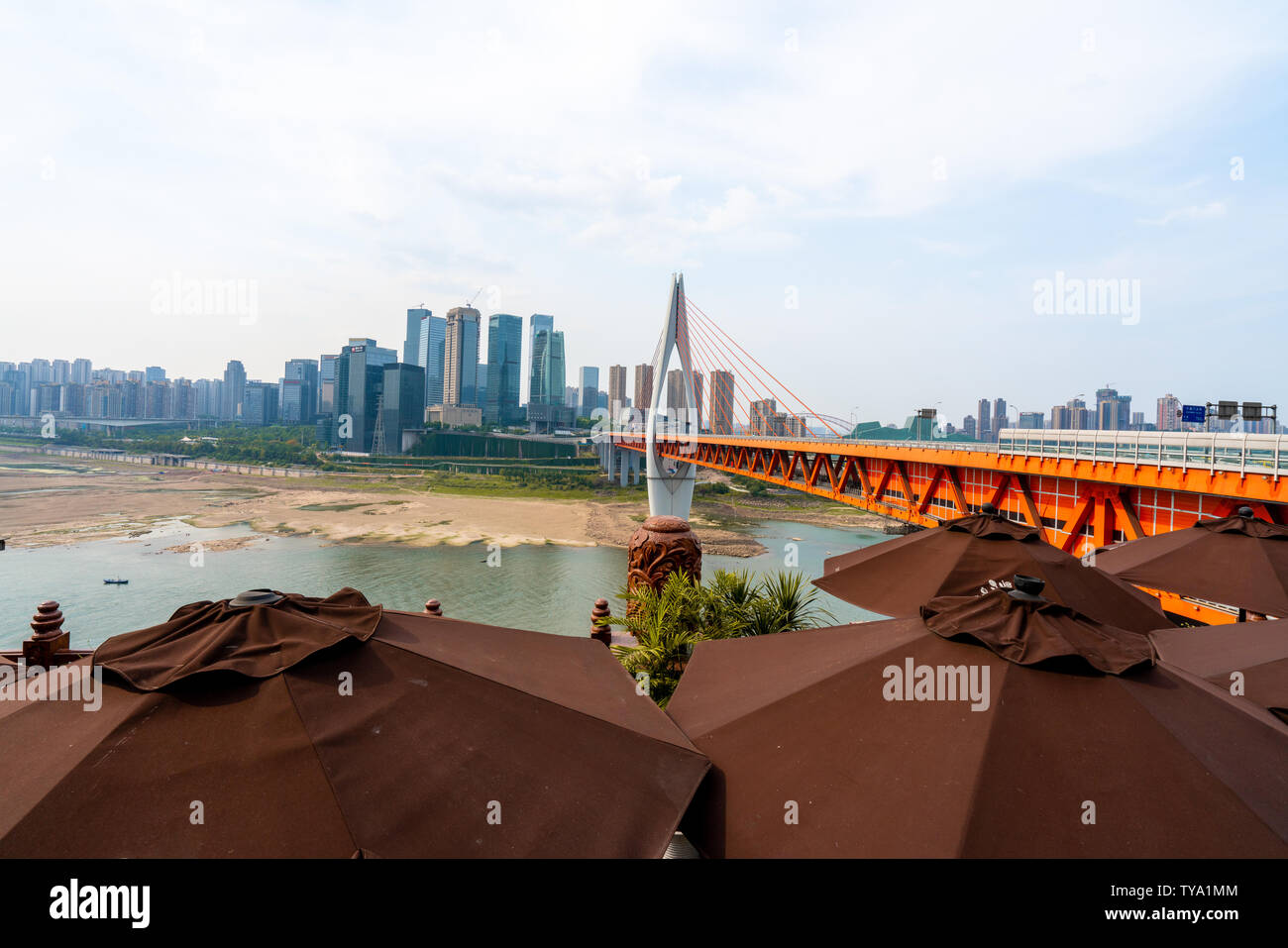 Chongqing,one thousand servant Gate Bridge scenery Chongqing qianshimen ...