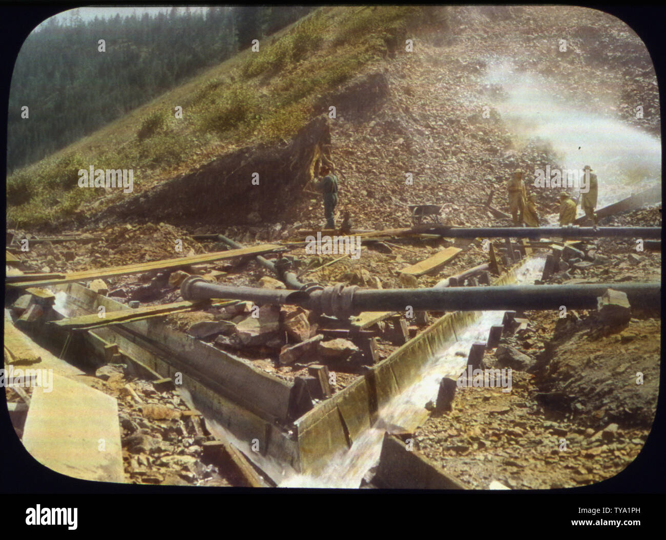Okanogan Project - Conconully Dam - Borrow Pit EET - Washington Stock ...