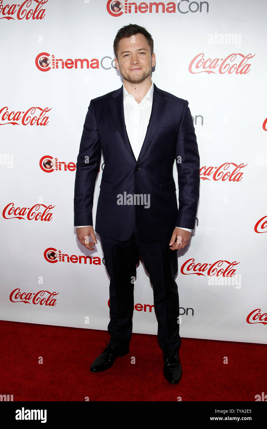 Recipient of the 'Action Star of the Year' award Taron Egerton arrives ...