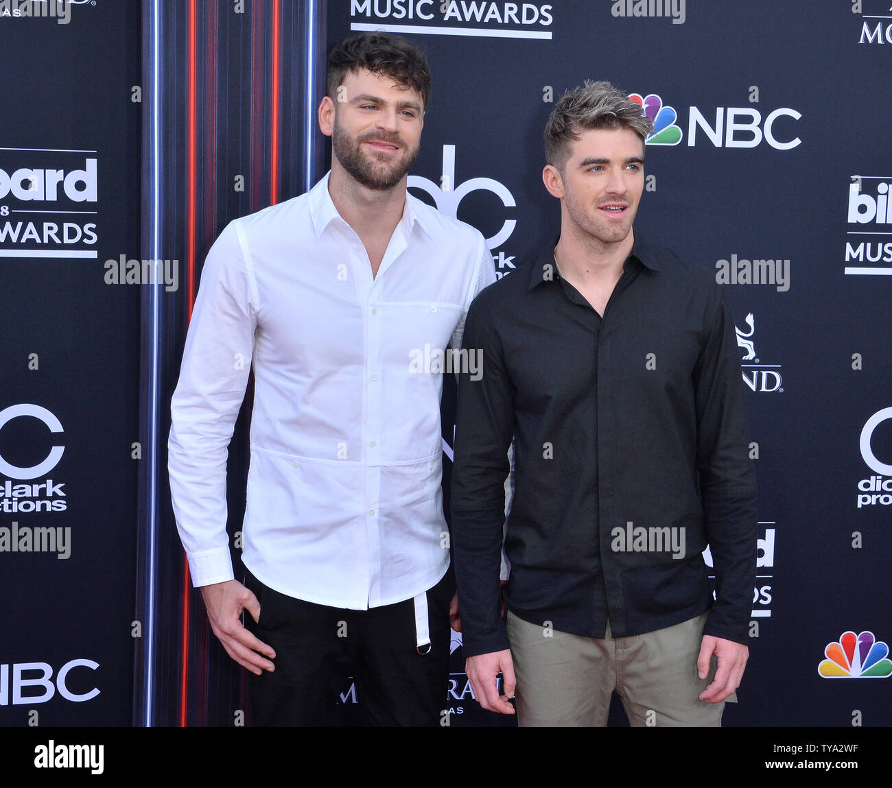Recording artists Alex Pall (L) and Andrew Taggart of musical group The ...
