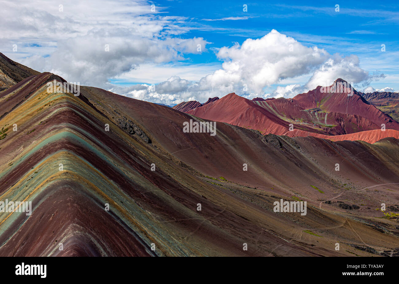 Rainbow Mountains Peru Stock Photo - Alamy