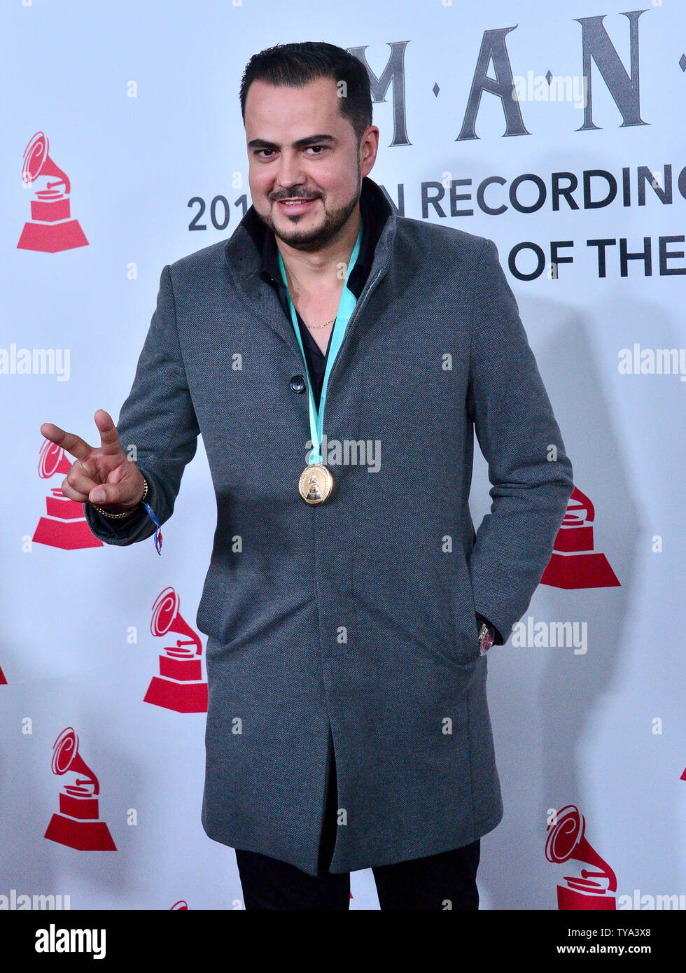 Salvador Hurtado arrives at the Latin Grammy Person of the Year gala ...