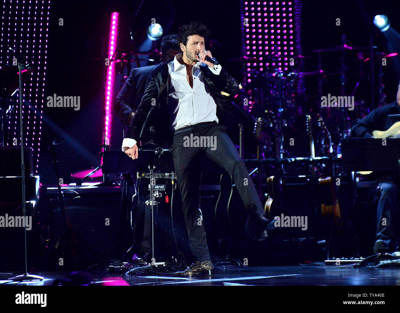 Sebastian Yatra performs "No Ha Parado De Llover" onstage at the Latin ...