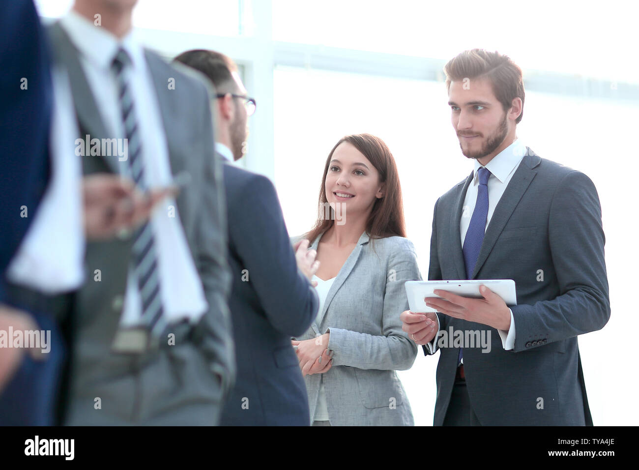 Business Team Meeting Discussion Break Concept Stock Photo - Alamy