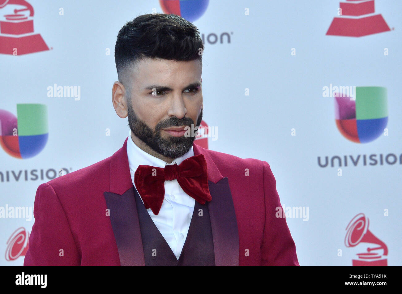Jomari arrives on the red carpet for the 19th annual Latin Grammy ...