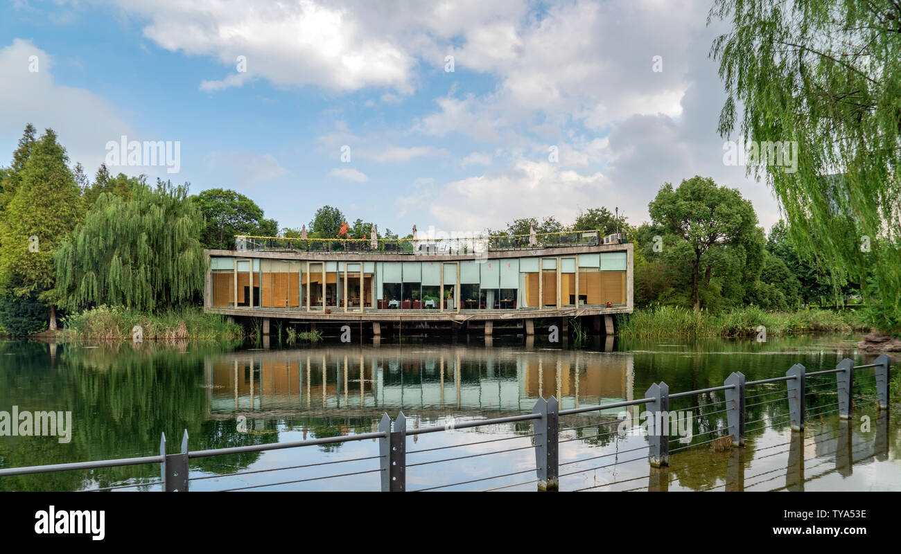 Five scattered house building Stock Photo - Alamy