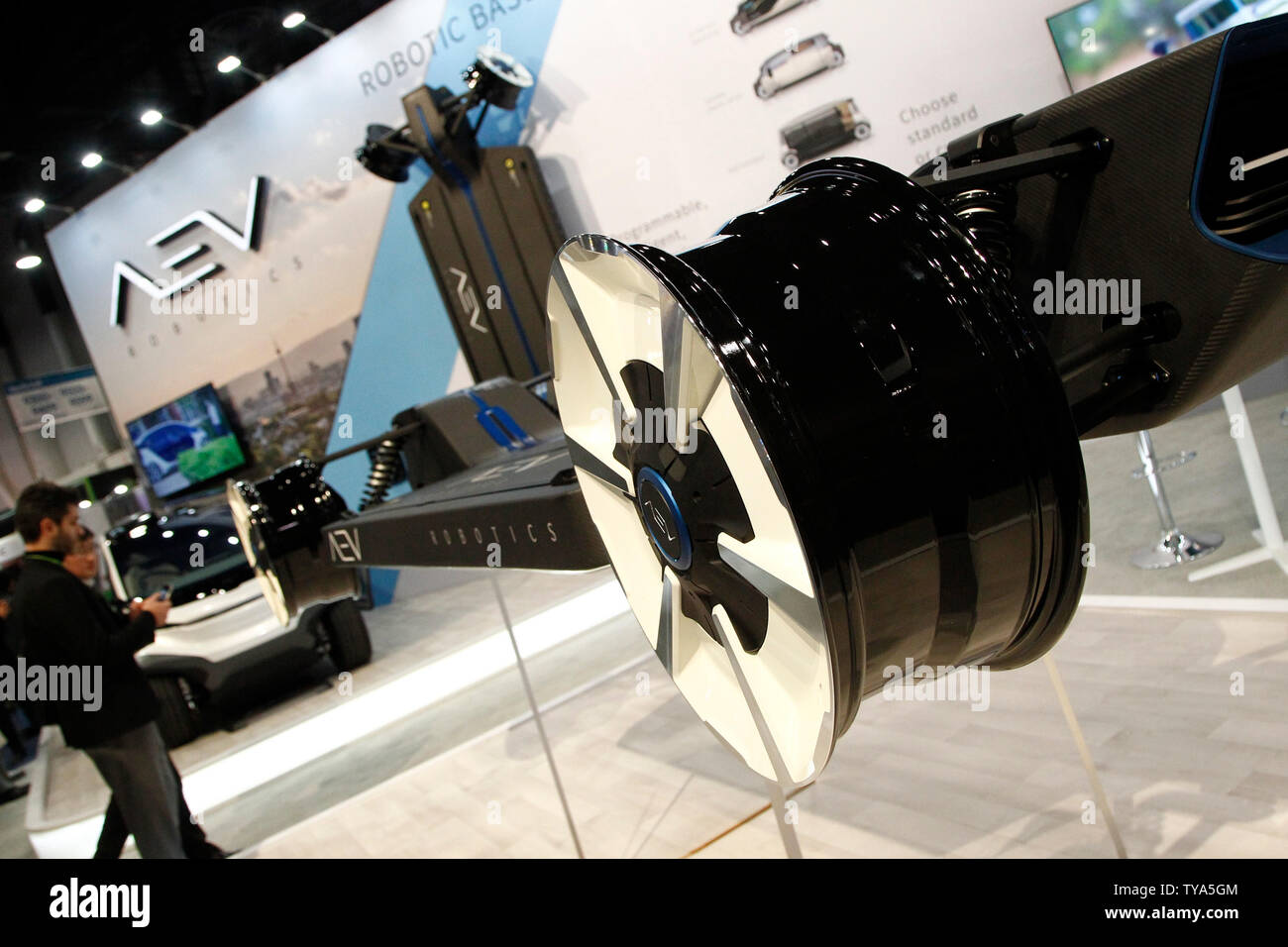 A close up view of the base for the Modular Vehicle System by AEV ...