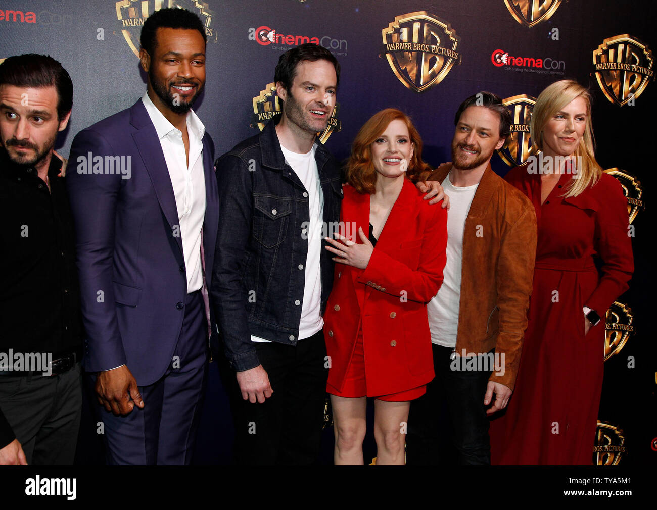 Actors James Ransone, Isaiah Mustafa, Bill Hader, Jessica Chastain ...