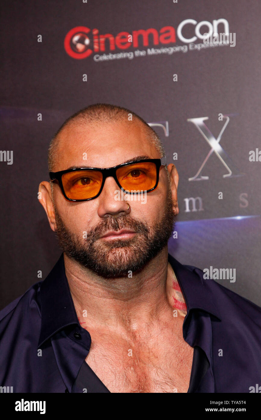 Actor Dave Bautista from 'MySpy' arrives for the CinemaCon 2019 ...