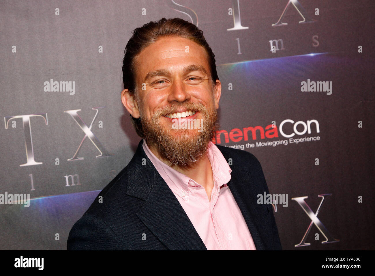 Charlie Hunnam arrives for the CinemaCon 2019 STXfilms red carpet at ...