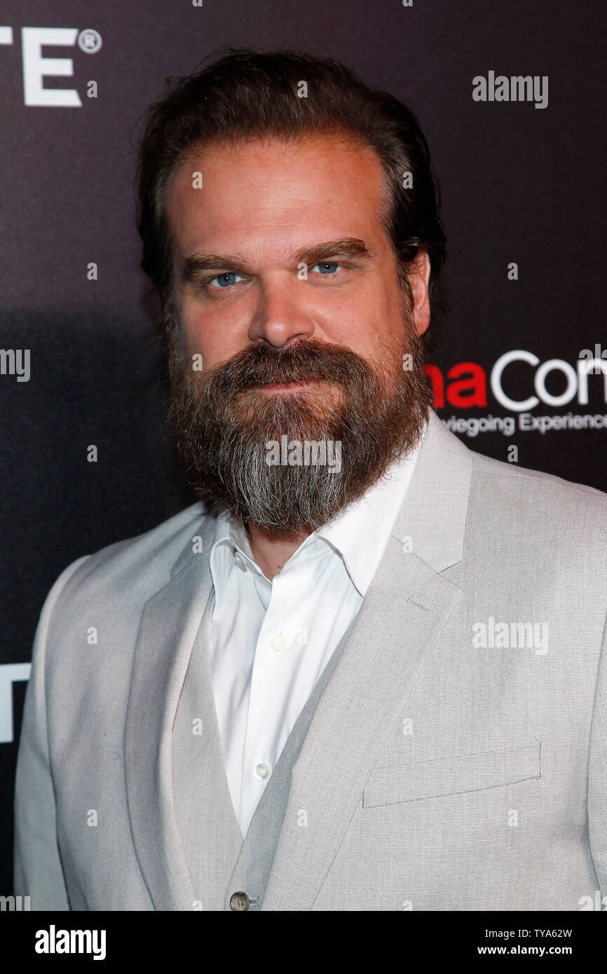 Actor David Harbour arrives for the CinemaCon 2019 Lionsgate red carpet ...