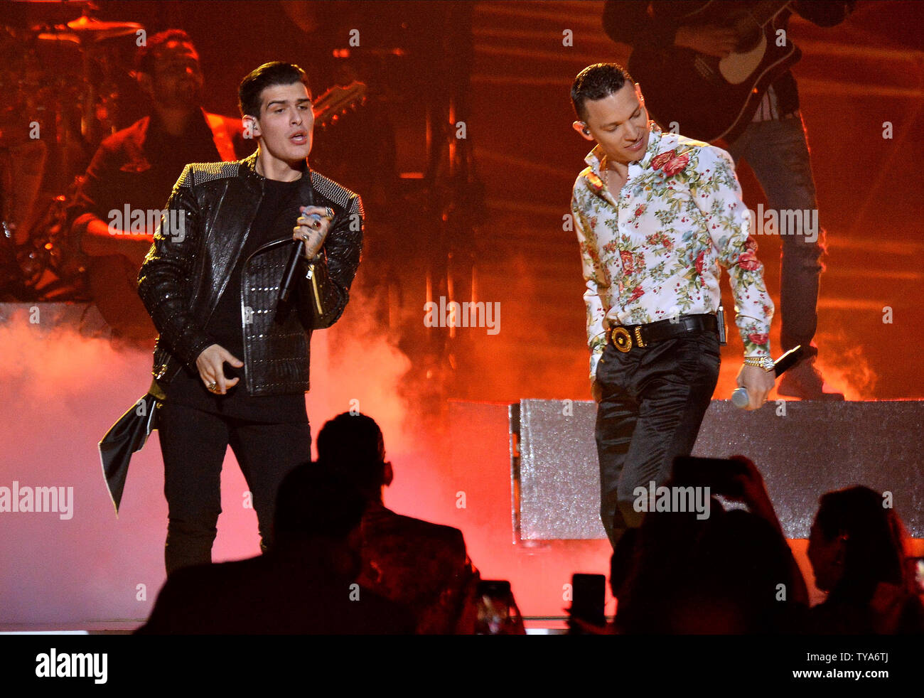Adriel Favela and Javier Rosas perform onstage during the 26th annual ...