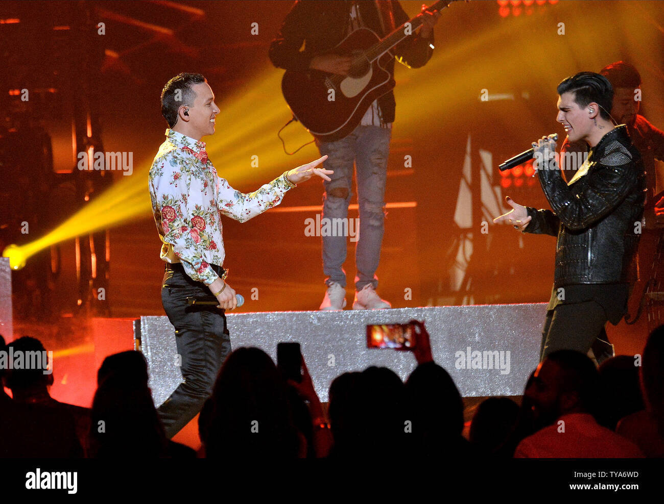 Adriel Favela and Javier Rosas perform onstage during the 26th annual ...