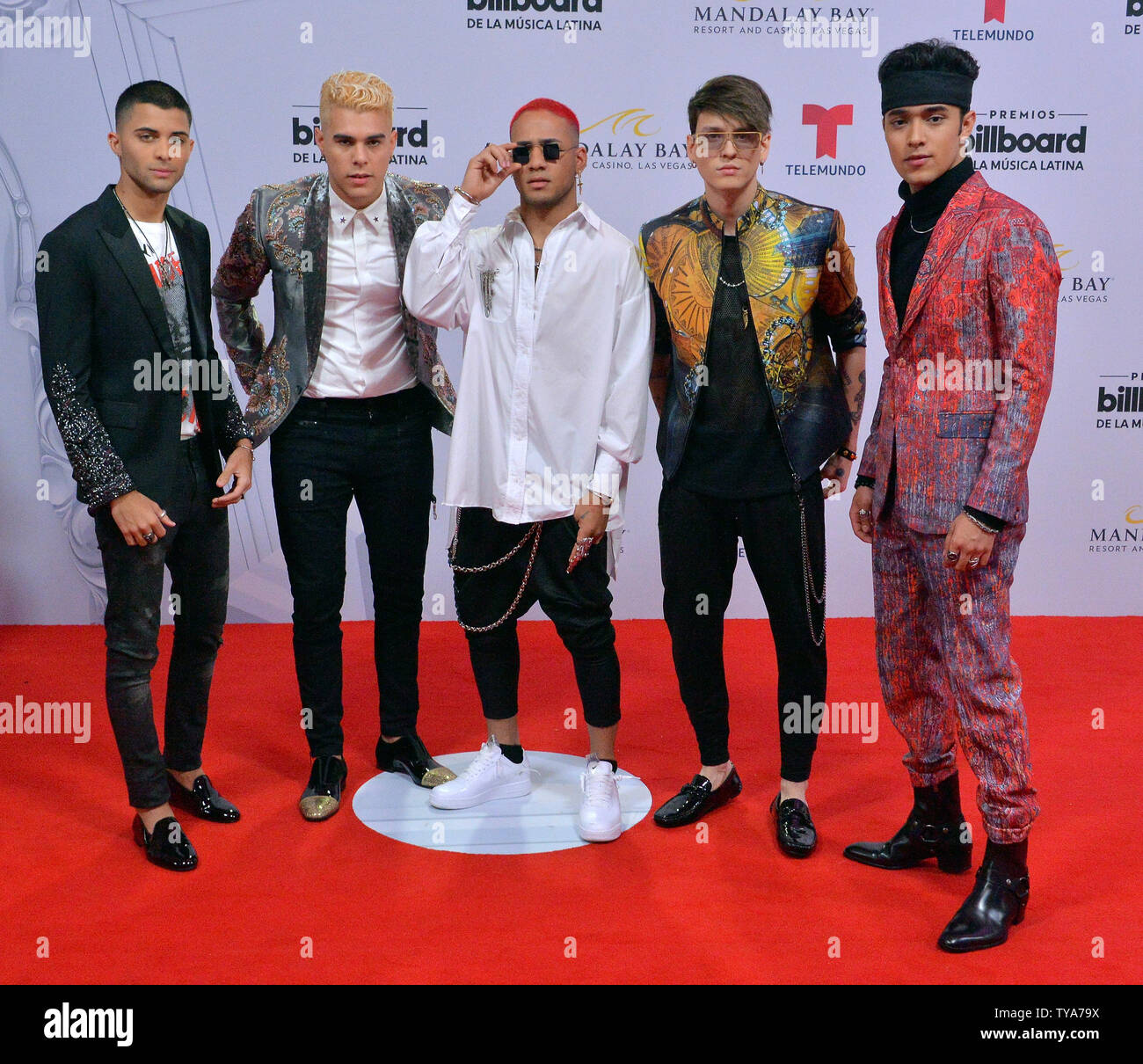 CNCO attends the 26th annual Billboard Latin Music Awards at the ...
