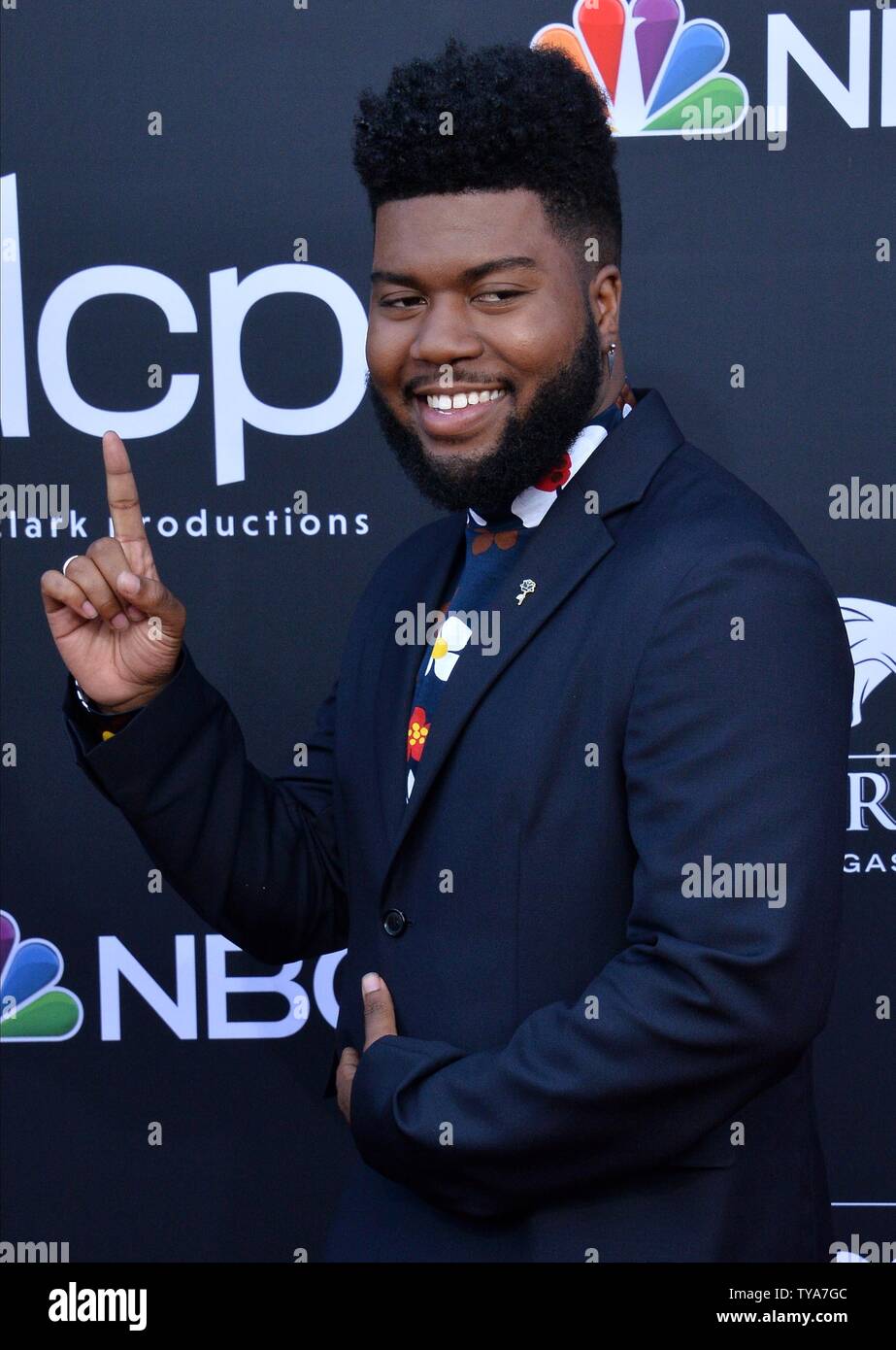 Khalid arrives for the 2019 Billboard Music Awards at the MGM Grand ...