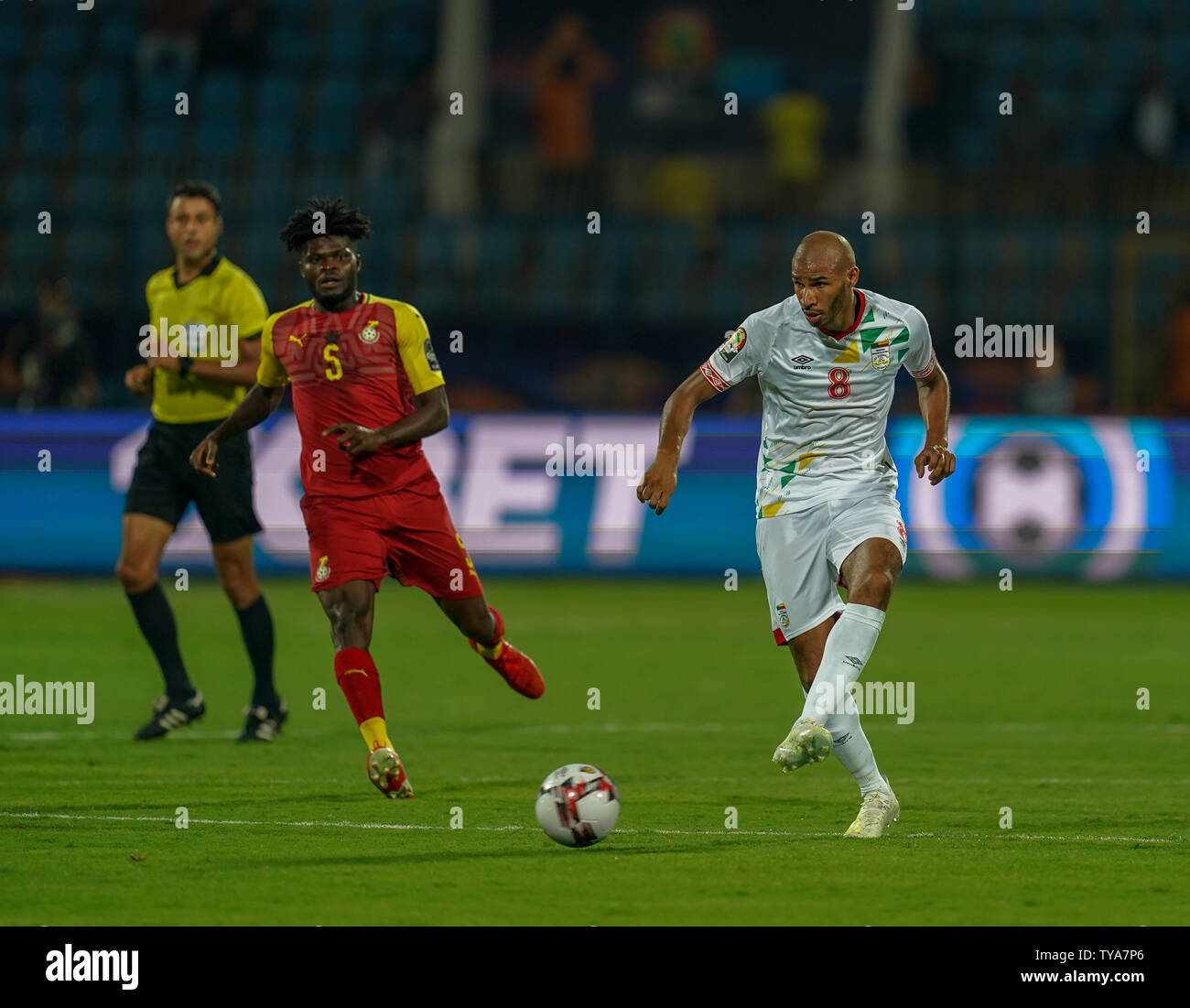 Ismailia, Egypt. 25th June, 2019. Joao Lamine Jaquite of Guinea Bissau ...